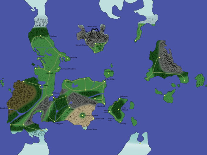 Map of Astonia - Role Played Games